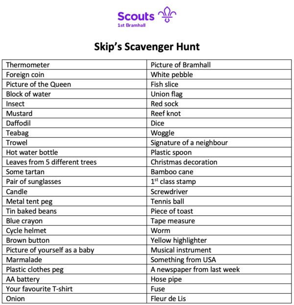 Scavenger Hunt | 1st Bramhall